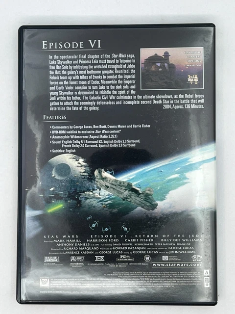 STAR WARS VI : Return of the Jedi - DVD bilingual - Widescreen edition ...