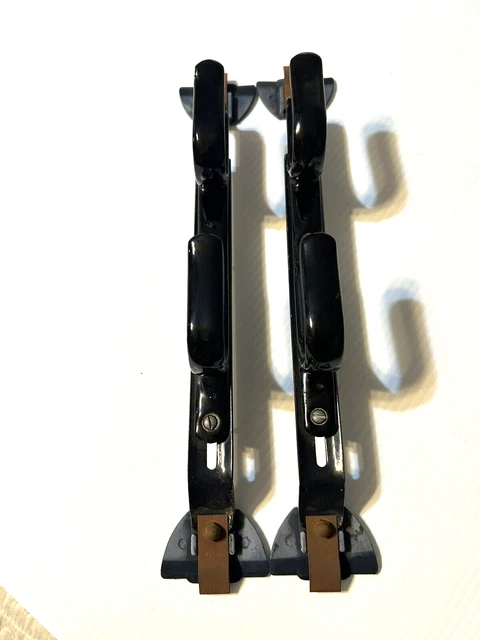 VINTAGE PICK-UP TRUCK Rear Window Adjustable 2 Gun Rack Rubber Coated ...