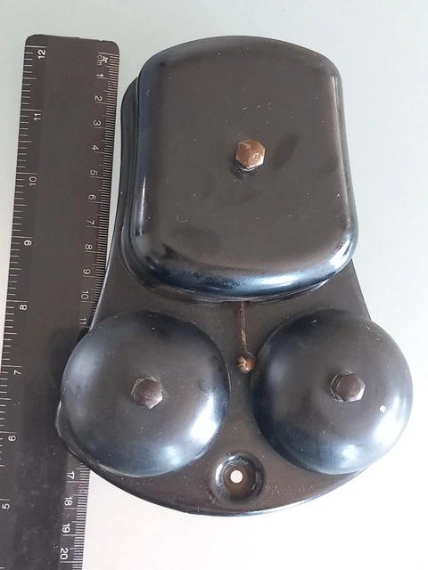 VINTAGE GPO DOUBLE Telephone Bell Fdi Wall Mounted Industrial Interior ...