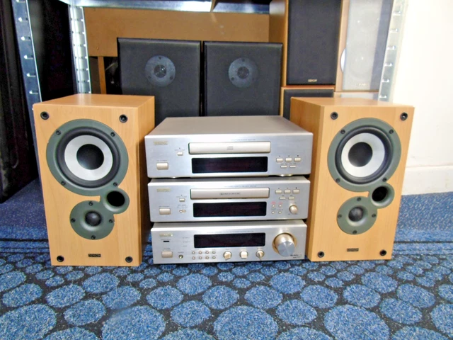 DENON DRA F100 AM-FM Stereo Receiver, DRR-F100 Cassette TAPE, DCD-F100 ...