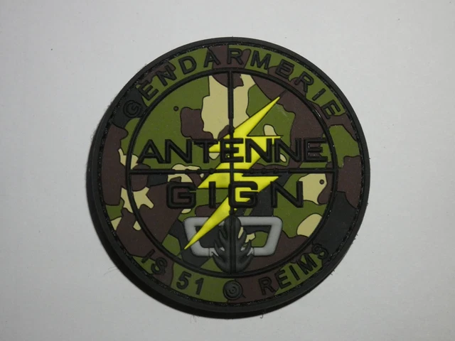 ECUSSON RONDACHE COLLECTION PVC 3D GENDARMERIE ANTENNE GIGN IS 51 REIMS ...