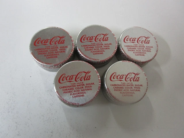 COCA COLA BOTTLE tops. 7 twist tops from lafayetville usa. brand new ...