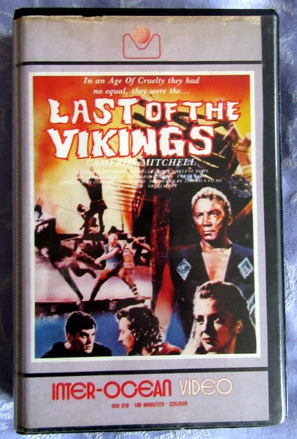 LAST OF THE Vikings, Interocean Pre Cert Big Box Vhs Ex Rental Cameron ...