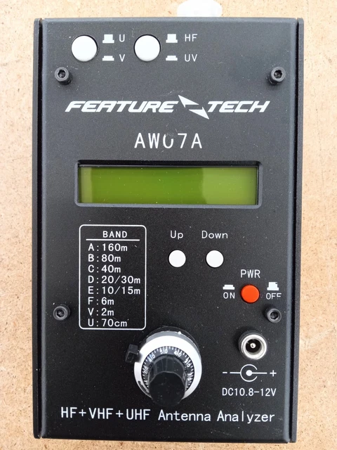 AW07A HF/VHF/UHF 160M 490Mhz Impedance SWR Antenna Analyzer Shortwave ...