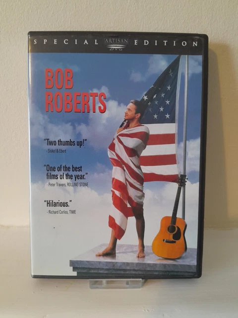 BOB ROBERTS DVD 1992 Tim Robbins, DISC IS MINT CONDITION (REGION 1 US ...