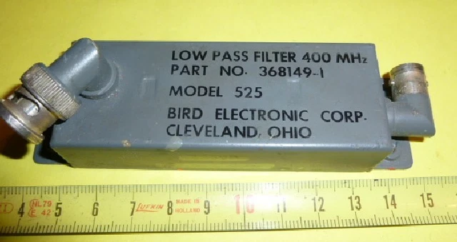 RF HF LOW Pass Filter 400 Mhz / Bird Electronic EUR 5,95 - PicClick DE
