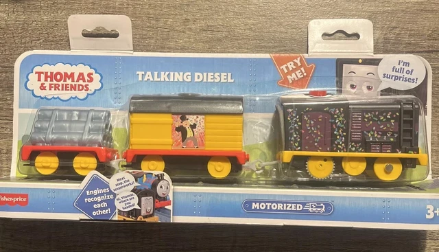 THOMAS & FRIENDS Motorized Talking Diesel Toy Train with Sounds ...