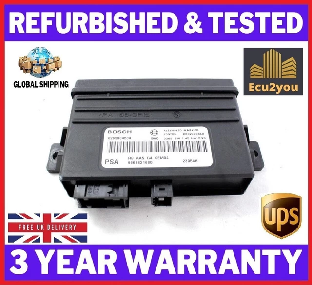 REFURBISHED PEUGEOT CITROEN PDC PARKING DISTANCE CONTROL MODULE ...