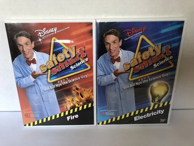 DISNEY SAFETY SMART Science Bill Nye The Science Guy Electricity Fire ...