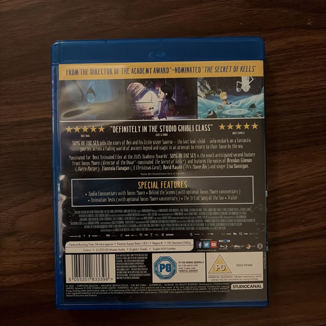 SONG OF THE Sea Blu-ray (2015) Eng/Gaelic (Irish) Dub Cartoon Saloon ...