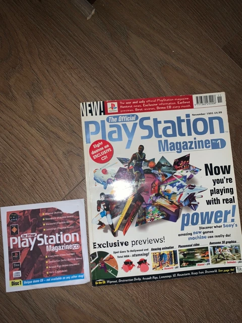 RARE ISSUE 1 Playstation PS1 Official Playstation Magazine Issue 1+Demo ...