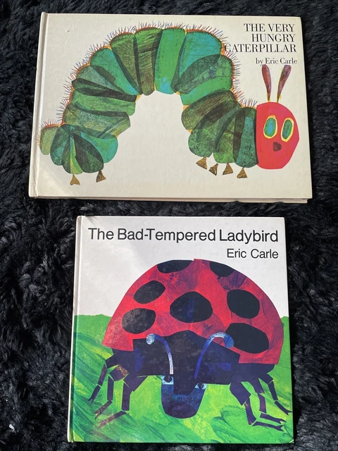 ERIC CARLE THE Very Hungry Caterpillar 1979 & The Bad-tempered Ladybird ...