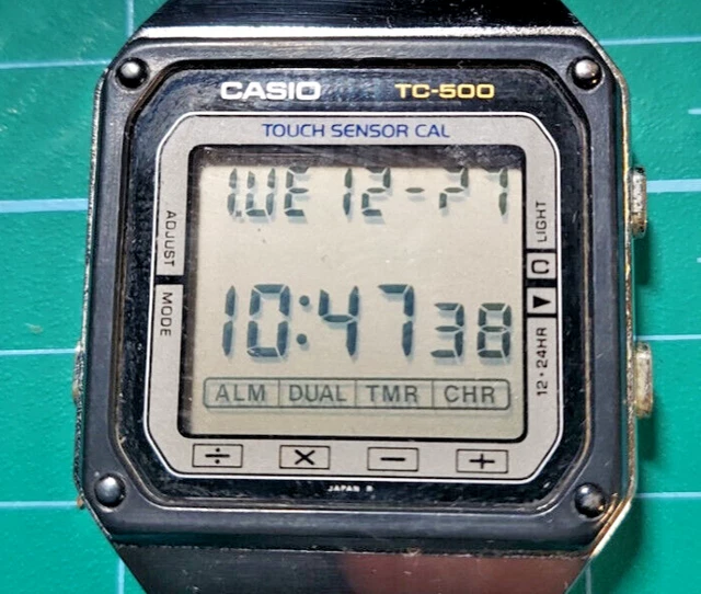 CASIO TC-500 - Vintage Touch Screen Calculator Watch EUR 60,82 ...