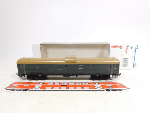 MÄRKLIN H0 AC 4186 Sheet Metal Baggage 8591 Kwste Württemberg Mint ...