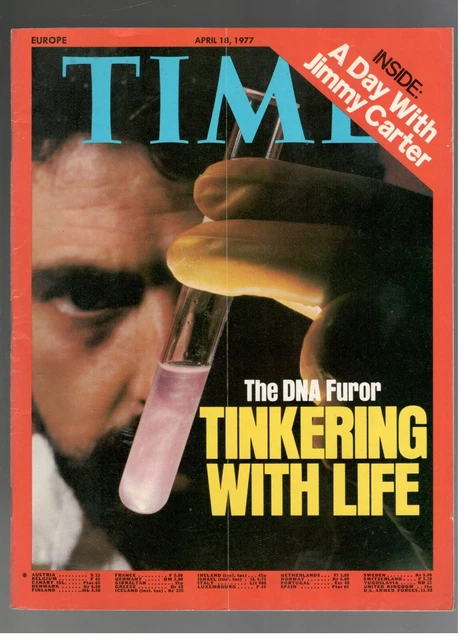 TIME MAGAZINE 1977 April 18 The DNA Furor Tinkering with Life £31.09 ...