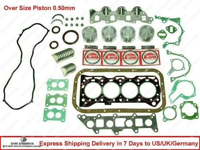 OVERSIZE .50MENGINE REBUILD Kit for Suzuki Samurai SJ 413 G13BB 16 ...