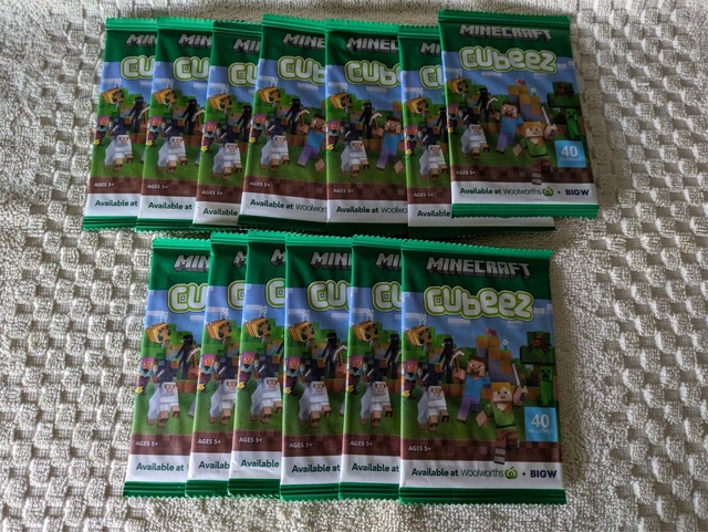 MINECRAFT CUBEEZ 2025 Woolworths x13 Unopened Packs $17.50 - PicClick AU