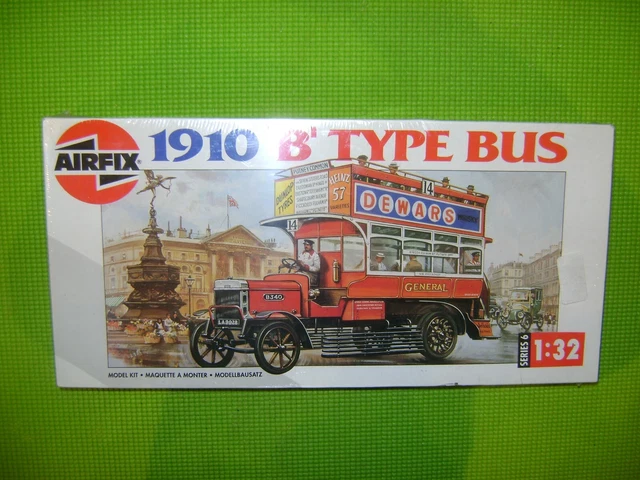 AIRFIX 06443 1910 B Type Bus Model Kit 1/32 £25.31 - PicClick UK