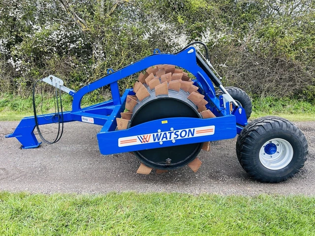 WATSON RHA336 BLADED Roller 3M Trailed Aerator Slitter For Tractor Vgc ...