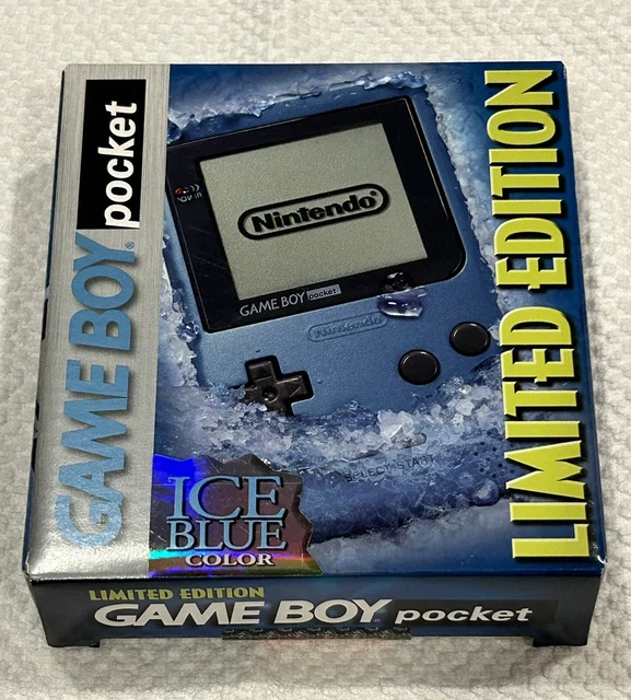 NINTENDO GAME BOY Pocket Limited Ice Blue Console. 100% Unplayed ...