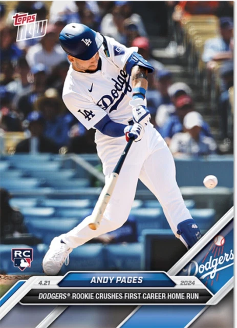 ANDY PAGES - RC 2024 MLB TOPPS NOW® Card 107 - Dodgers - PRÉ-VENTE EUR ...