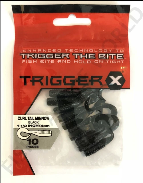 RAPALA VMC TRIGGER X CURL TAIL MINNOW 1.5 inch - BLACK $4.99 - PicClick CA