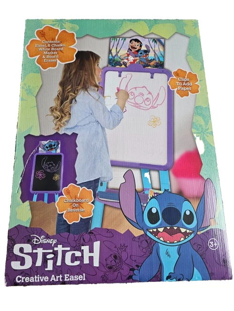 DISNEY STITCH CHILDREN'S Large Art Drawing Easel Blackboard ...