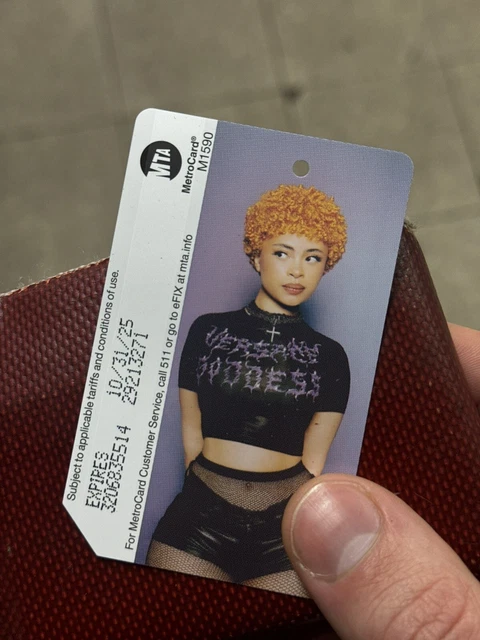 ICE SPICE METROCARD NYC 2024 Subway Mta NYCT Metro Card Grah Munch £47. ...