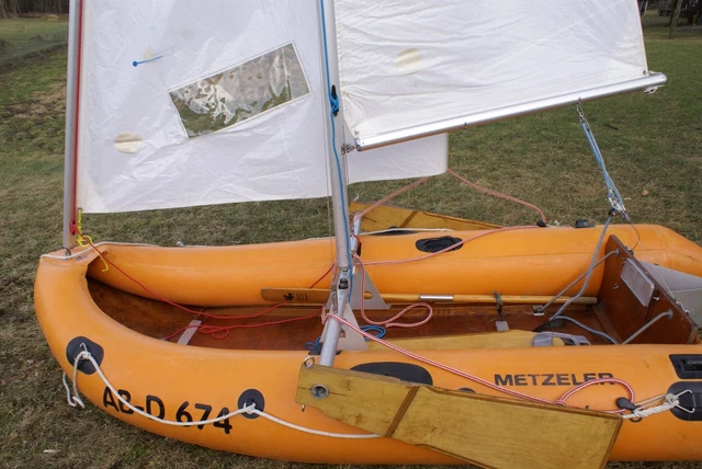 METZELER MARKANT S Segelboot Schlauchboot Ruderboot Komplett Holzboden ...