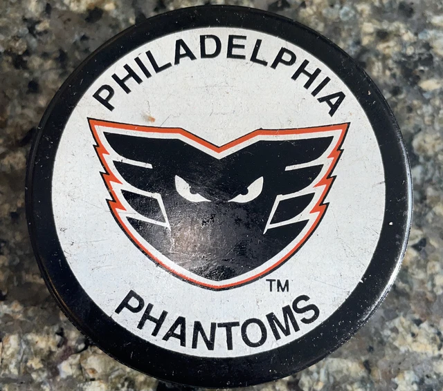 AHL PHILADELPHIA PHANTOMS Hockey Puck Flyers Affiliate Minor League VTG ...