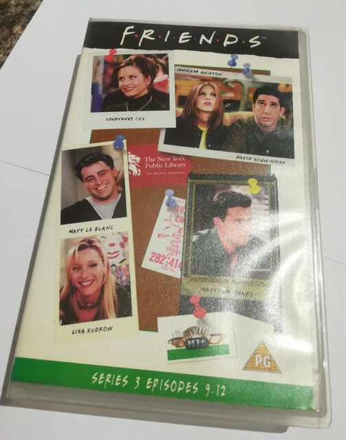 'FRIENDS' VHS BIG box ex-rental Series 3 Episodes 9-12 rare big box ...