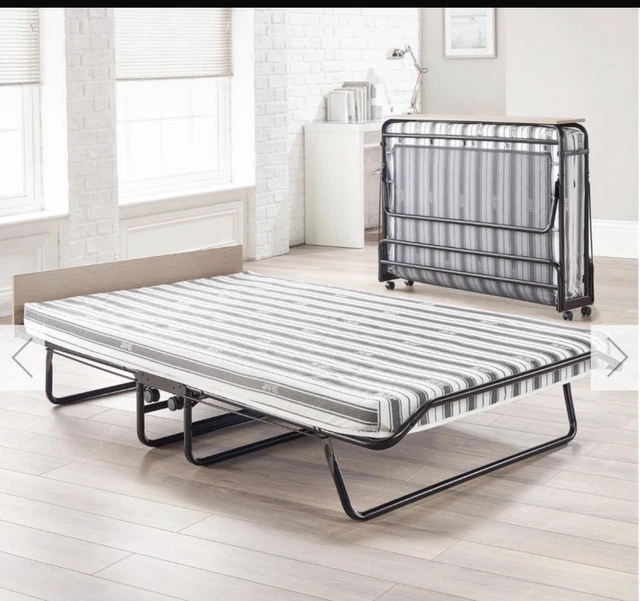 FOLD-UP FOLDING GUEST Bed Small Double 122 x 197cm with Foam Mattress £ ...
