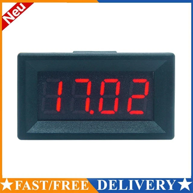 MINI LED DISPLAY 4 Bits 0-100V Voltmeter Panel Volt Voltage Meter (0 ...