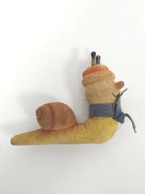 VINTAGE 1970S THE Magic Roundabout Brian The Snail Figure - Flocked ...