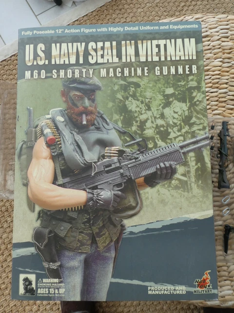 U.S NAVY SEAL in Vietnam, M60 Shorty Machine Gunner - Hot Toys 1:6 ...