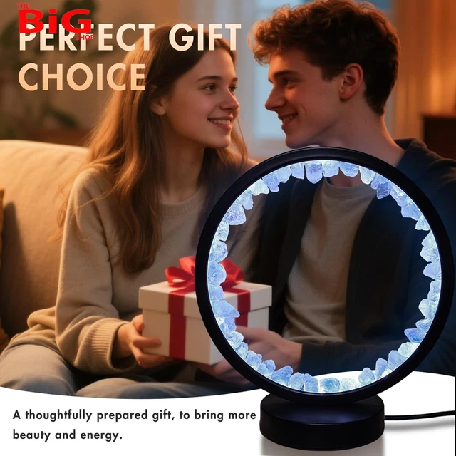 CRYSTAL NIGHT LIGHT,3 Colors Ambient Lighting USB Dimming Nursery Light ...