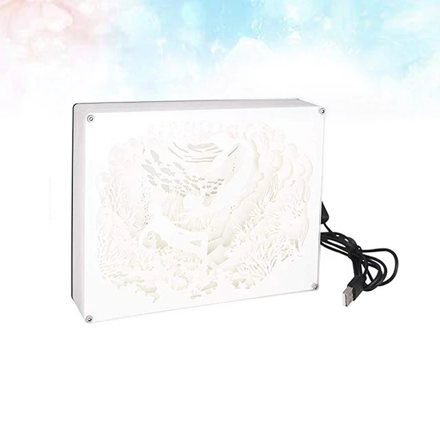 BEDROOM LAMP MERMAID Decor 3D Paper- LED Light Valentine's Day £31.18 ...