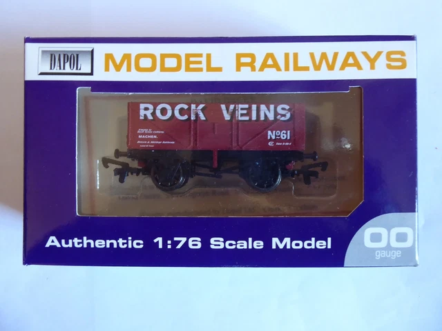 DAPOL DAVID DACEY Ltd Edition OO Gauge 7 Plank Wagon - ROCK VEINS ...