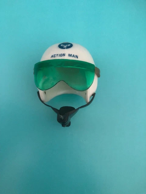VINTAGE ACTION MAN HELICOPTER PILOT HELMET with VISOR £15.06 - PicClick UK