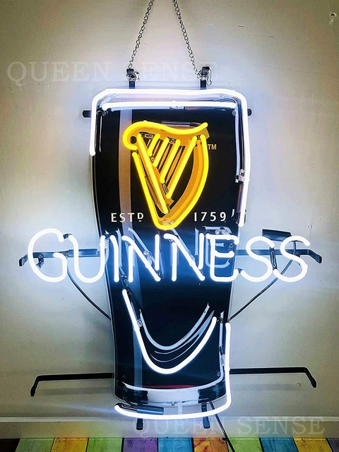 GUINNESS HARP BEER Cup 20"x16" Neon Light Sign Lamp With HD Vivid ...