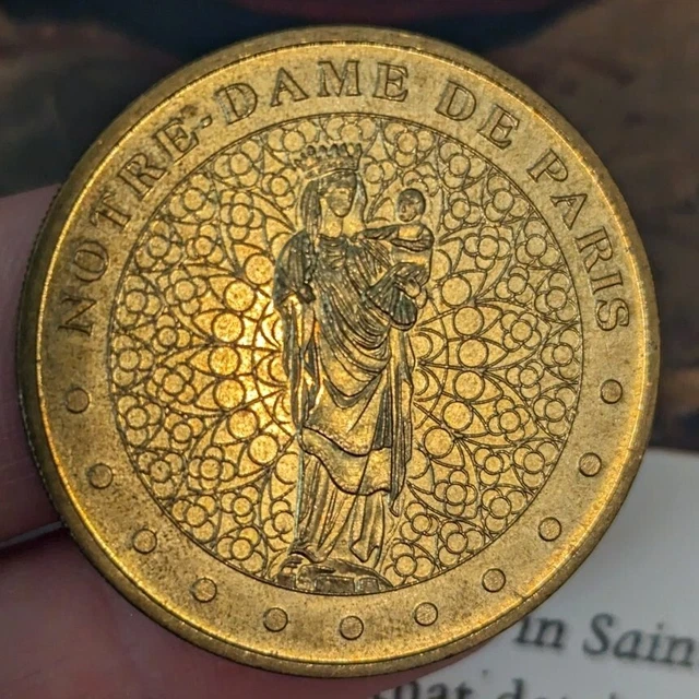 2004 NOTRE DAME Collector Coin Large Monnaie Paris France Limited Ed ...