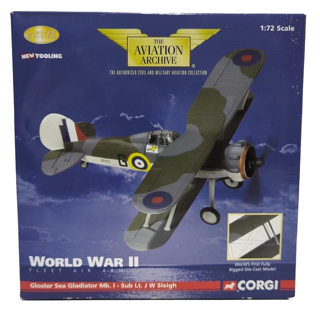 CORGI AVIATION ARCHIVE AA36202 1:72 Gloster Sea Gladiator Lt J W ...