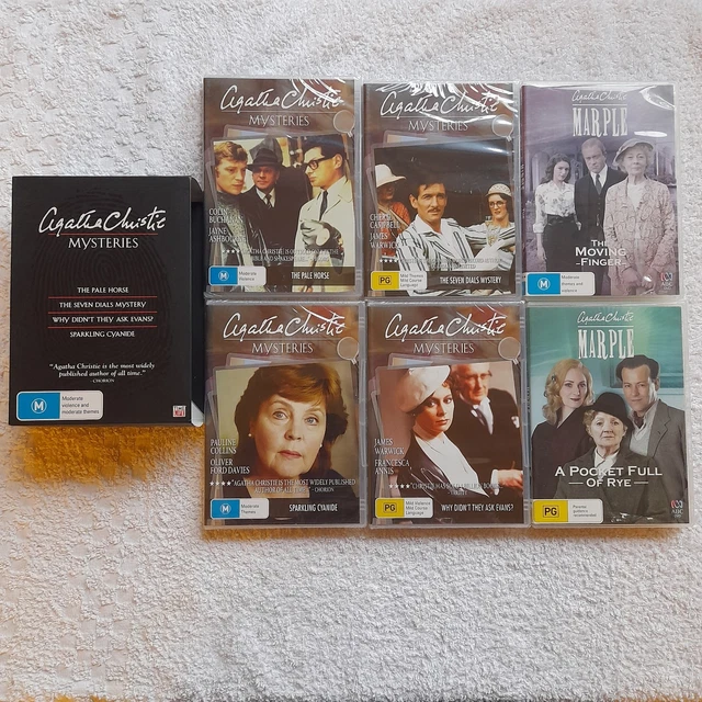AGATHA CHRISTIE MYSTERIES 4 DVD Box Set 2 Marple DVDs Murder Mystery ...