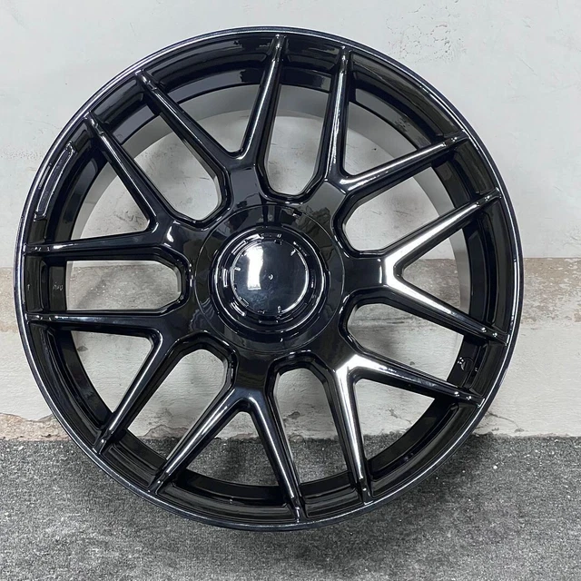 22& GLOSS BLACK Gle63 Amg Style Wheels Rims Fits Mercedes Benz Gls ...