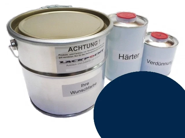 5 LITER SET 2K Car Paint for Scania 1549558 Blue No Clear Varnish ...