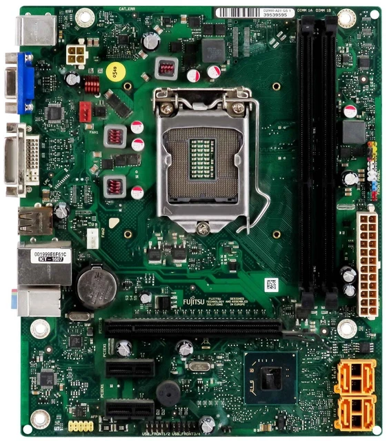 MOTHERBOARD FUJITSU D2990-A21 GS1 LGA1155 DDR3 Microatx For P400 ...