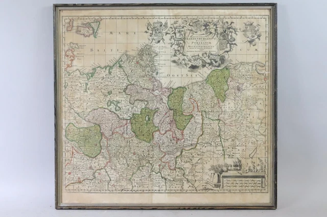 LANDKARTE KÜSTE DEUTSCHLAND Kupferstich Matthäus SEUTTER (1678-1757) (BG999) EUR 24,50 - PicClick DE