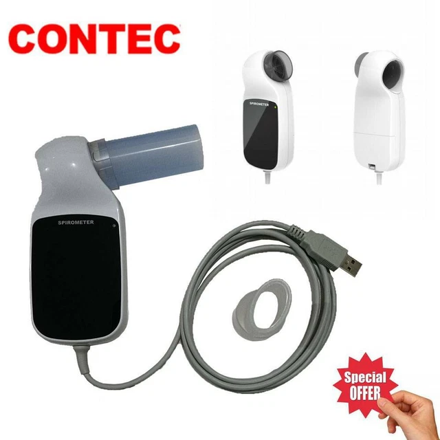 FDA DIGITAL HAND-HELD Spirometer ,FVC,VC,MVV Pulmonary Lung Breathing ...