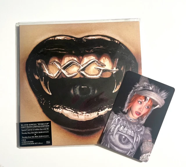 XG WOKE UP 5th Single Album CD+Lylic Paper+Sticker+Tracking Sealed