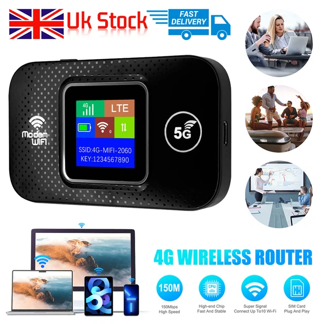 UNLOCKED LTE LCD Portable Mobile Broadband Wireless WiFi Router MiFi ...